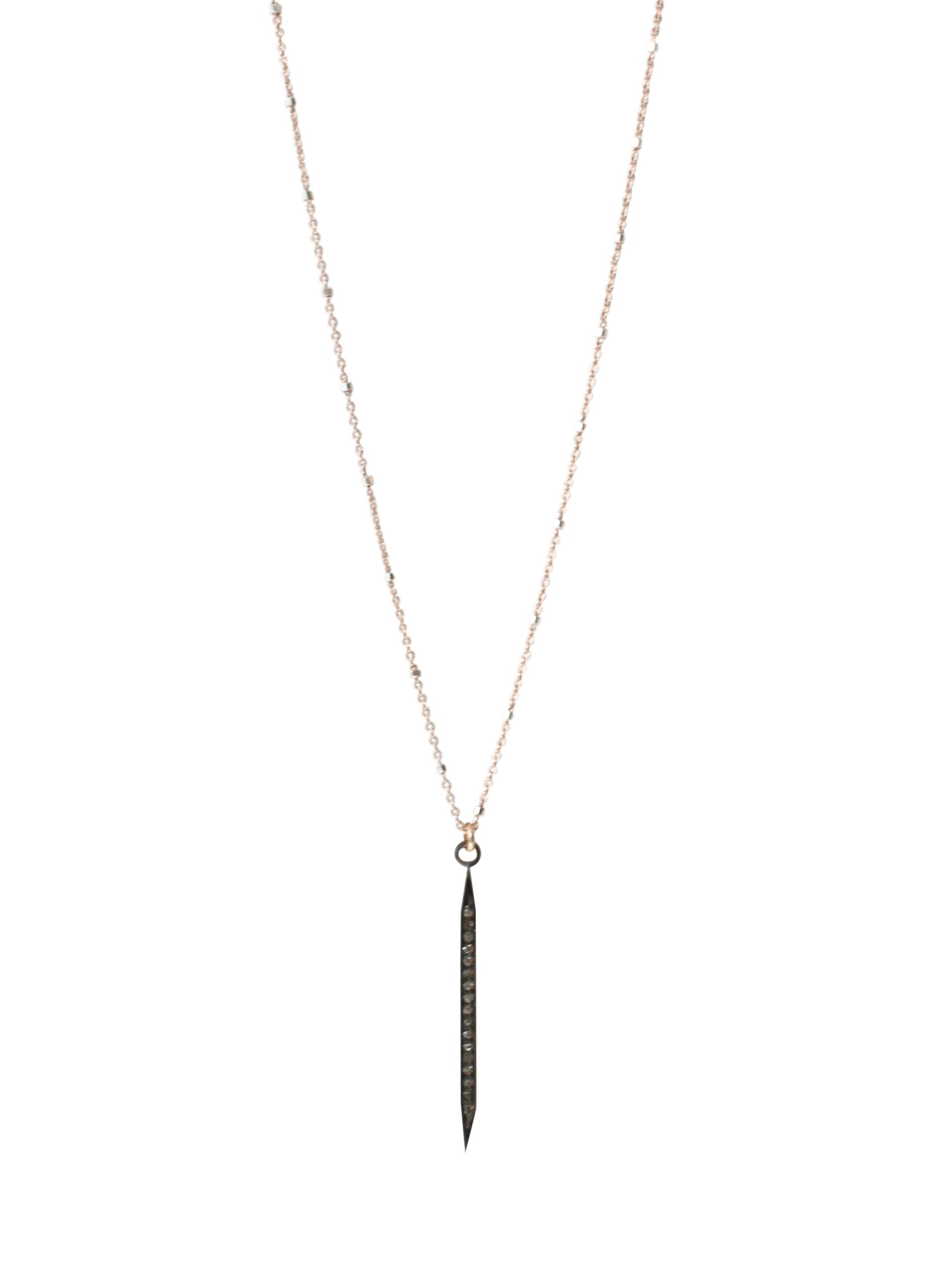 Pave Diamond Dagger Necklace Medium – REBECCA SCOTT